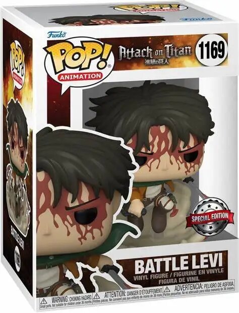 Игрушка Funko Attack On Titan "Battle Levi 1169", ПВХ, унисекс, 14+