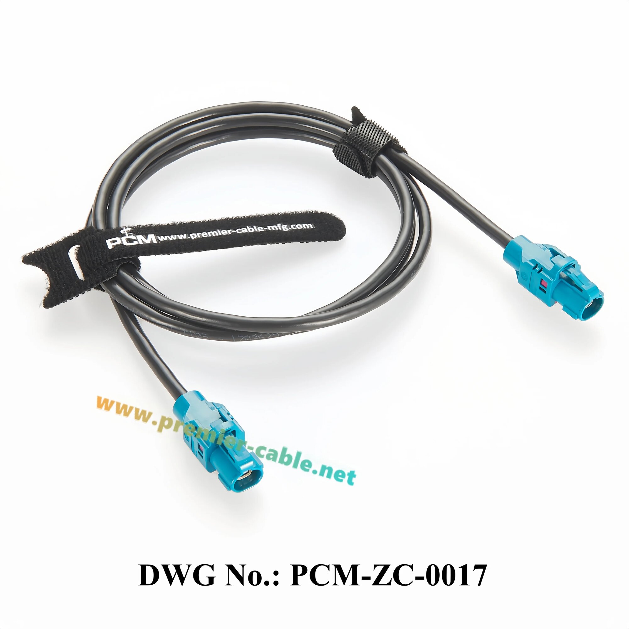 Автомобильный Ethernet-кабель Rosenberger H-MTD Gigabit LCA-101-1000-Z-Z, PCM-ZC-0017, 2m