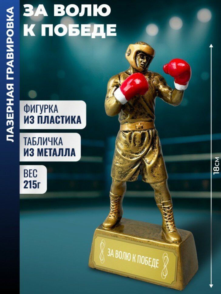 Статуэтка боксер "За волю к победе"