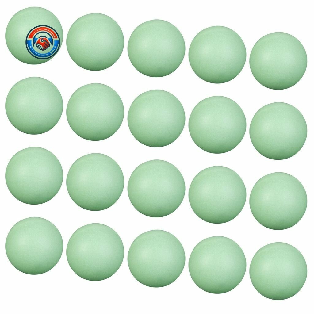 Светящиеся мячи для настольного тенниса, 20 шт, прочные ABS шарики для пинг-понга, тренировок и весёлой игры в помещении и на улице, стабильный полёт