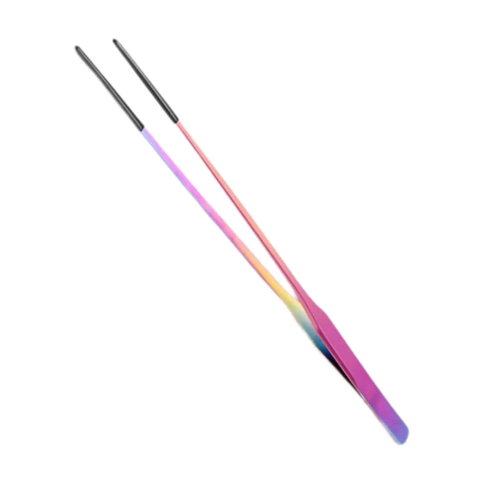 Щипцы для кормления рептилий с силиконовым наконечником, длинные аквариумные пинцеты из нержавеющей стали для резервуара с бородатым драконом, принадлежности для террариума, Straight