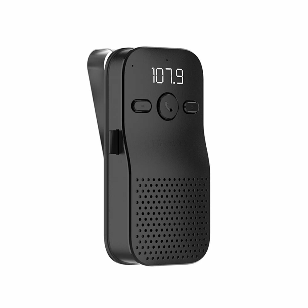 Bluetooth 5,4 Динамик Громкая связь Автомобильный комплект FM-трансмиссия Солнцезащитный козырек Зажим Беспроводной аудиоприемник Громкая связь Громкий музыкальный плеер, C17