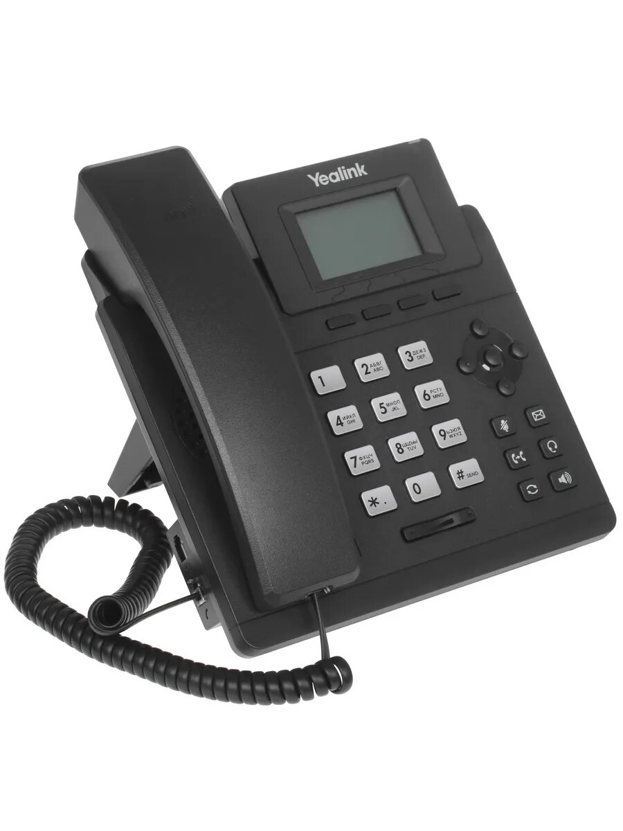 Телефон VoIP SIP-T30 CDP, DHCP, DNS SRV, FTP, без бп