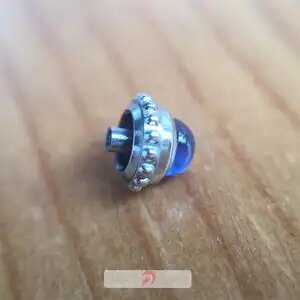 Автоматическая головка для часов Cartier Ronde, синяя сапфировая крышка Silver