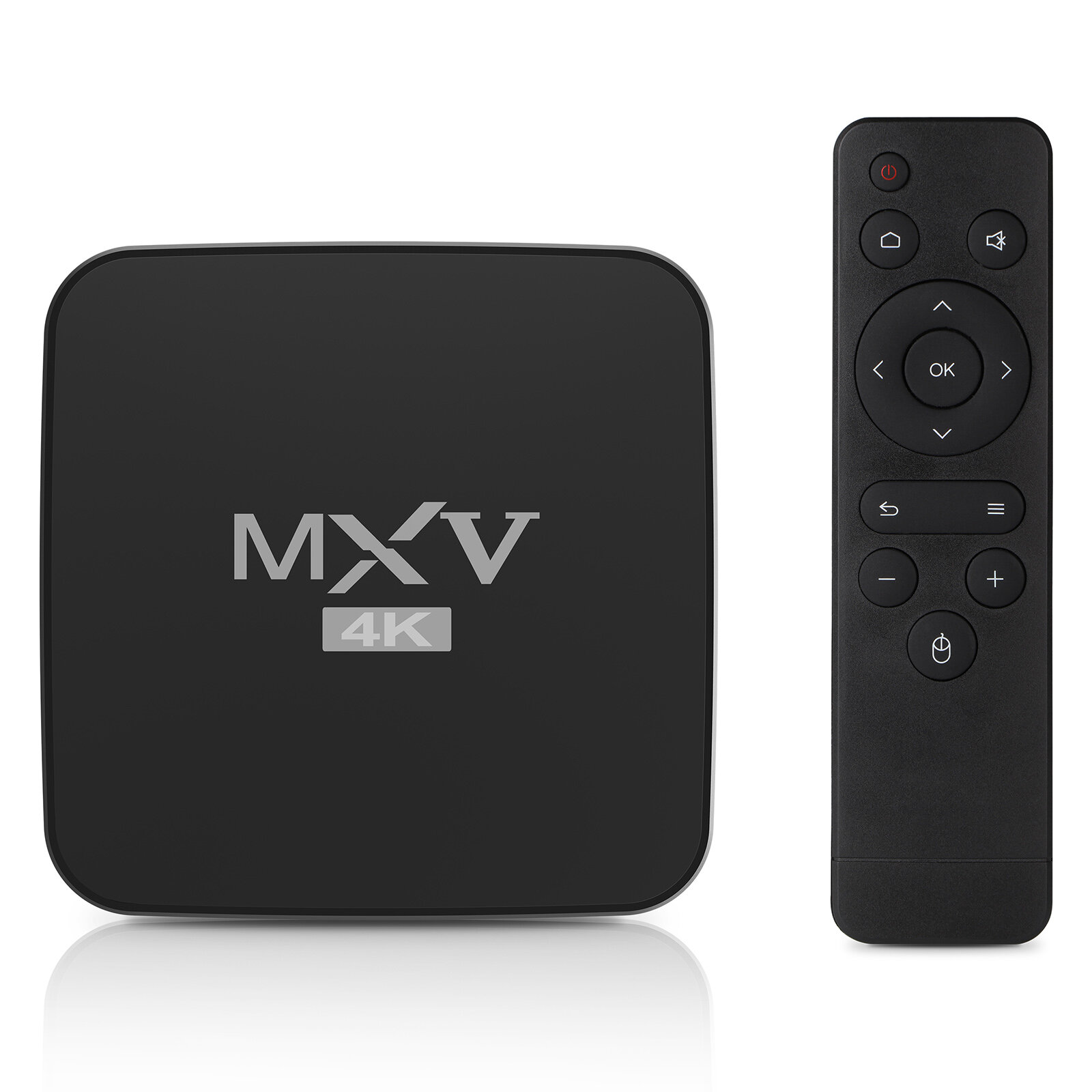 MXV Smart TV Box Android 11.0 черный Amlogic S905W2 Quad Core H.265 2GB/4GB RAM 16GB/32GB ROM 2.4G/5G WiFi поддержка 4K Media Player с пультом управления