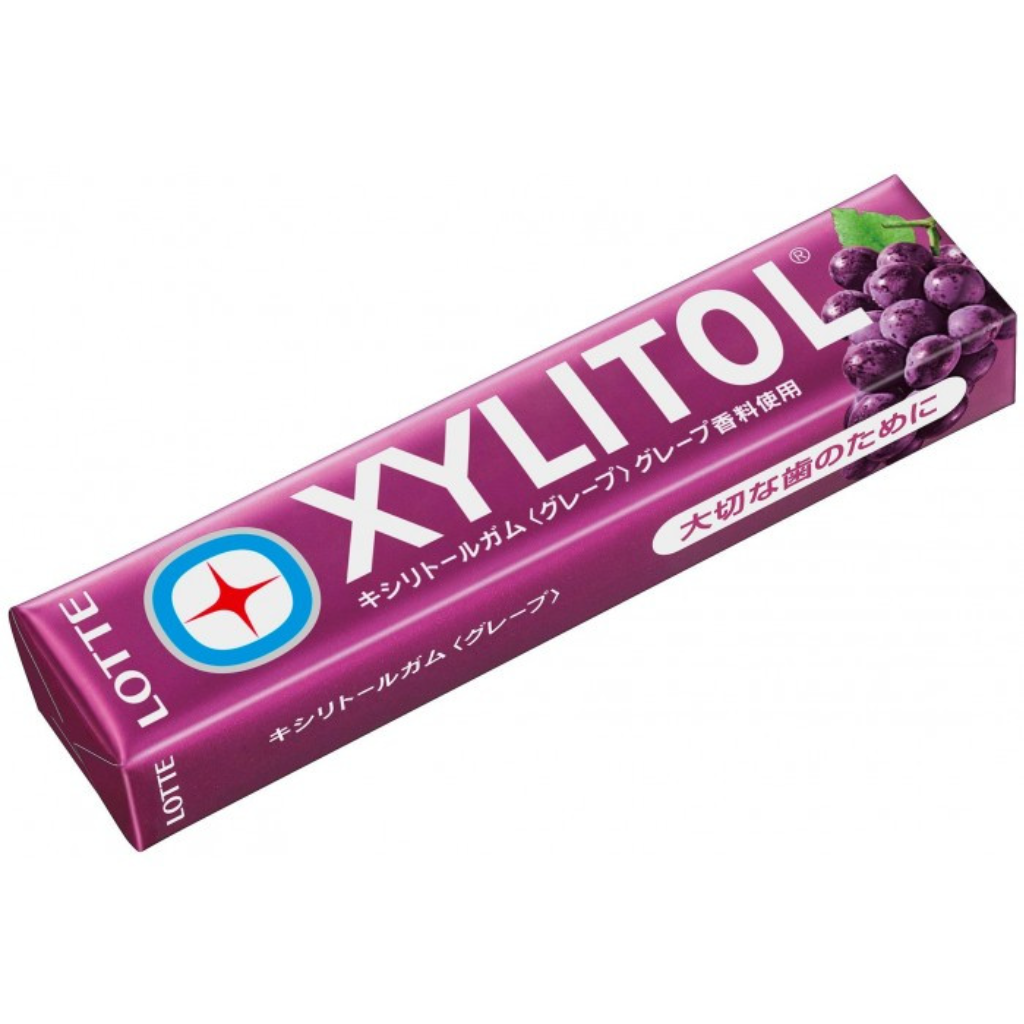 Жевательная резинка Lotte XYLITOL со вкусом винограда 21 г, Япония