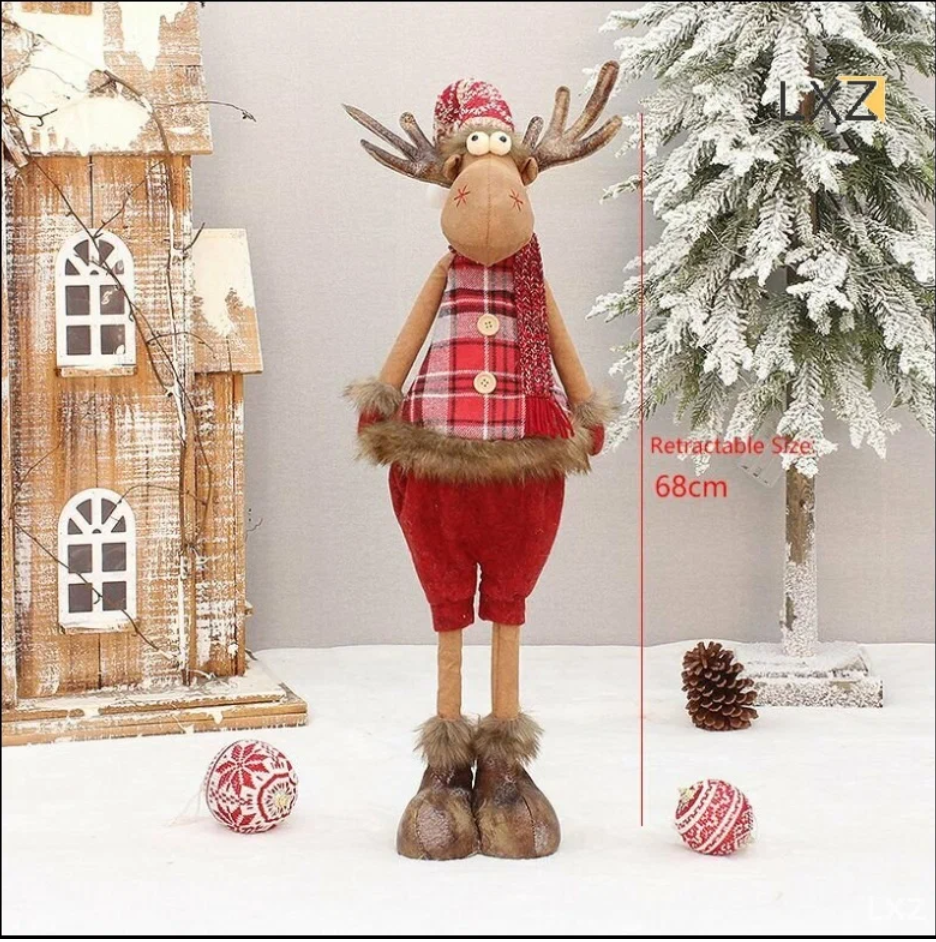 Эксклюзивный новогодний олень 68 см для украшения елки модель redYF201897B1r