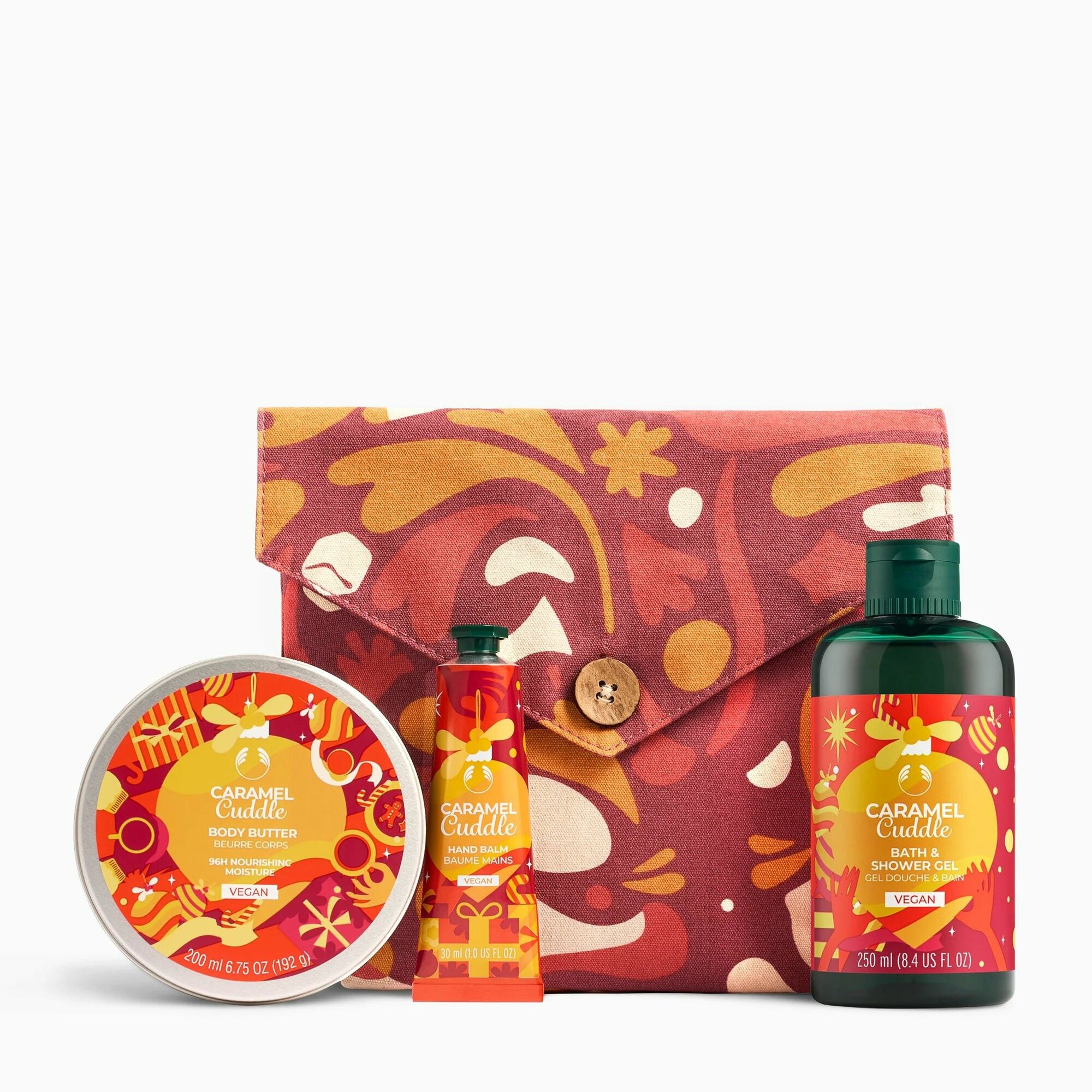 The Body Shop Набор косметики для тела Caramel Gift Set, 3 средства