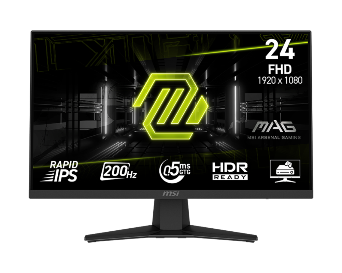 Игровой монитор MSI MAG 244F, IPS, 23,8", 200Гц, антибликовый