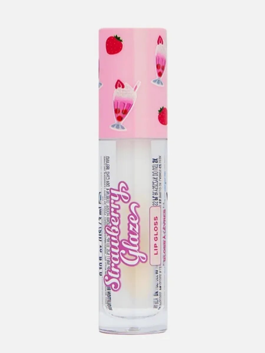 Блеск для губ I HEART REVOLUTION strawberry glaze lip Clearly Cream