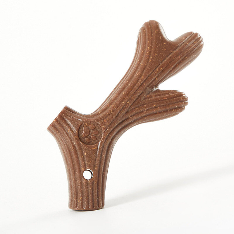 Натуральная игрушка-чип из оленьих рогов для собак - Малый размер, древесно-пластиковый материал для чистки зубов и