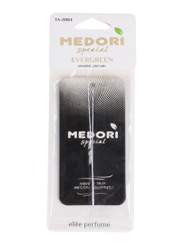 Ароматизатор картонный Evergreen Medori, фруктово-цветочный, с нотой розы, абразив, пластик