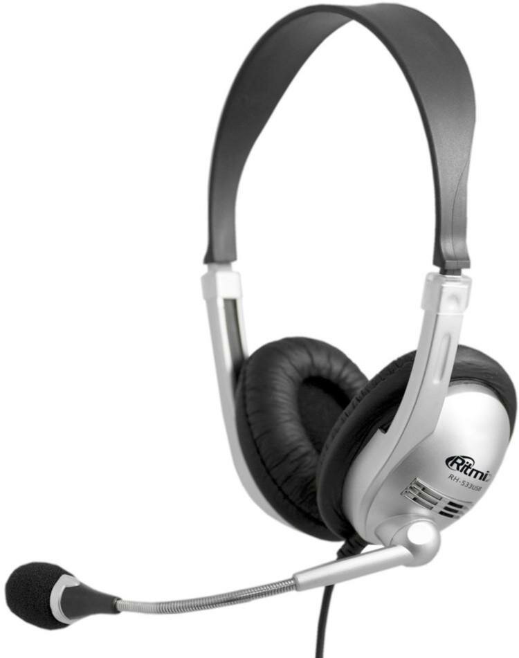 Гарнитура RITMIX RH-533 USB Silver