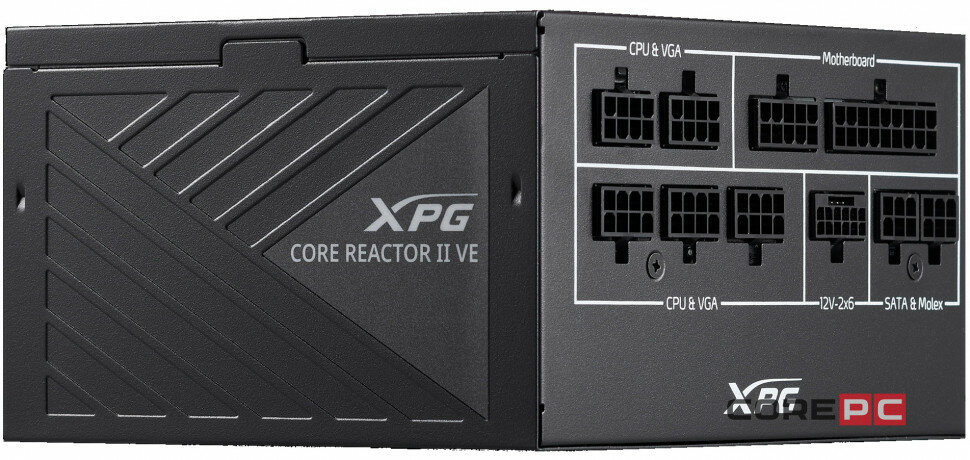 Блок питания ADATA XPG 650W CORE REACTOR (COREREACTORIIVE650G-BKCEU) 16 Pin (PCIe 5.0 Connector Cable Details)