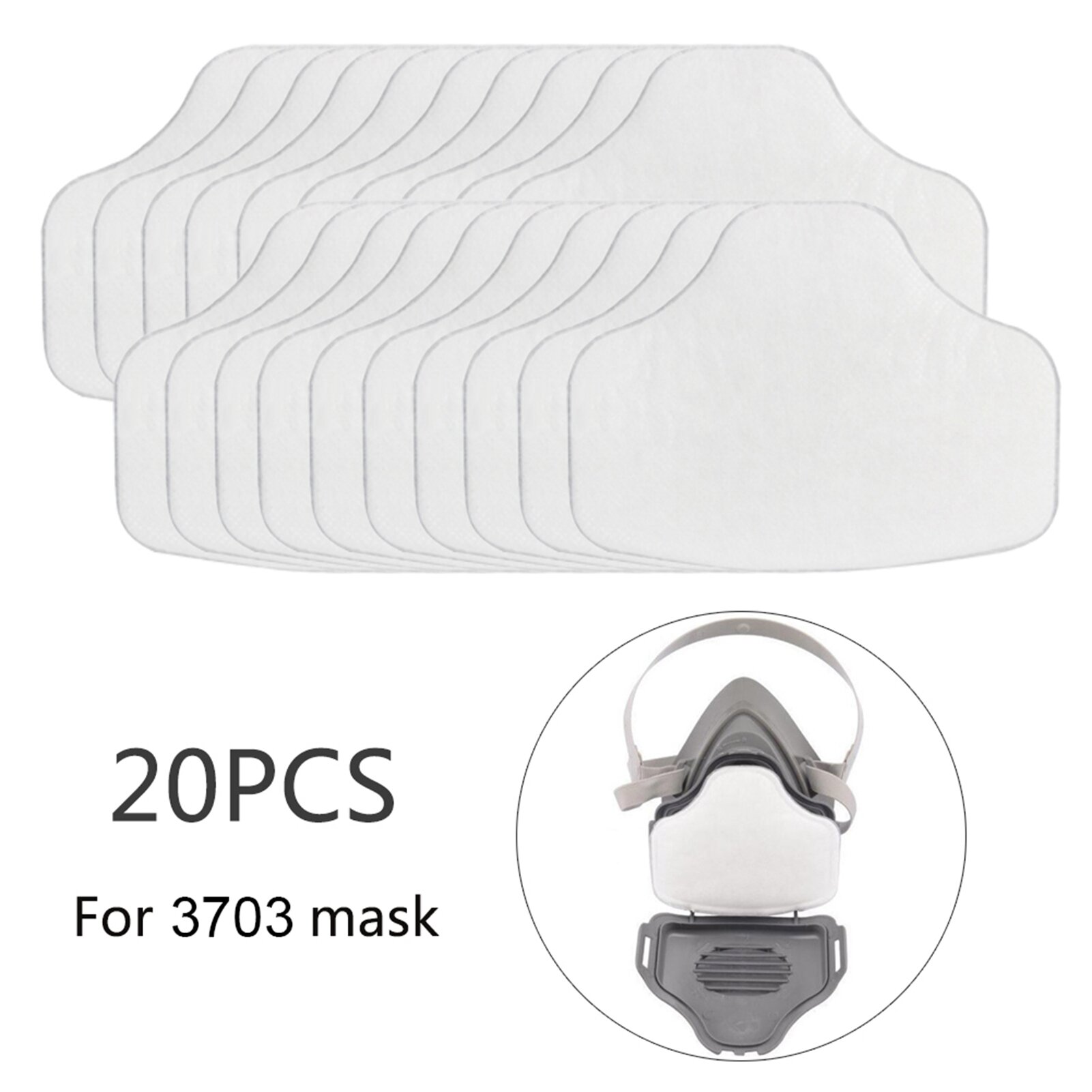 20 шт, хлопковые пыленепроницаемые респираторы, сменные хлопковые фильтры для сварки, шлифовки, литья