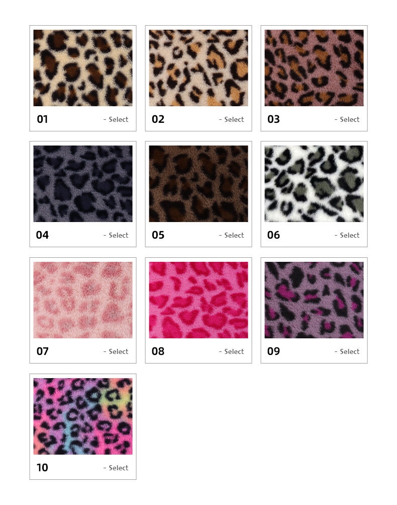 2025 Маленький кролик, принт меха, леопардовый принт, плюшевая ткань, имитация кролика, леопардовый принт, петлевая ткань, одежда, плюшевый кроличий мех