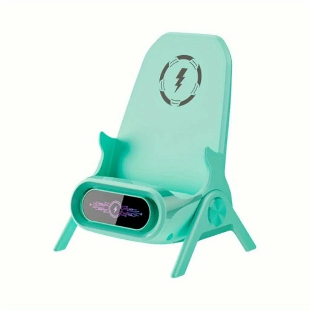 Портативный мини-стул Беспроводное зарядное устройство Настольный держатель мобильного телефона 15W Быстрая зарядка