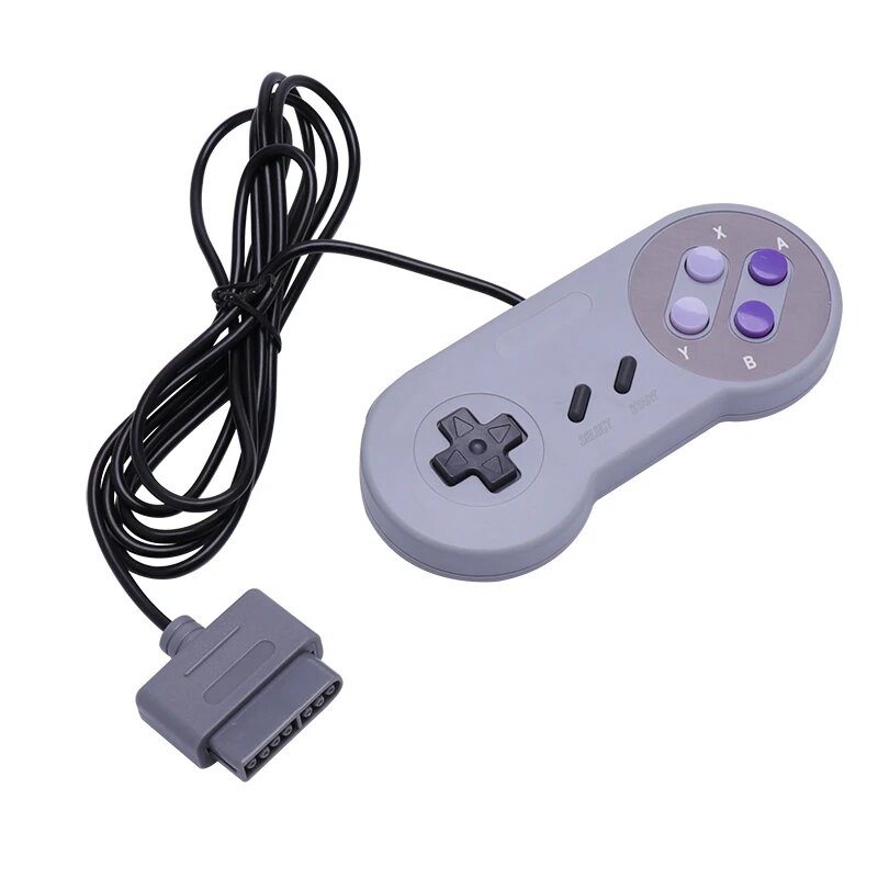 Проводной геймпад karbeen для SNES/SFC Фиолетовый, Purple Original Port