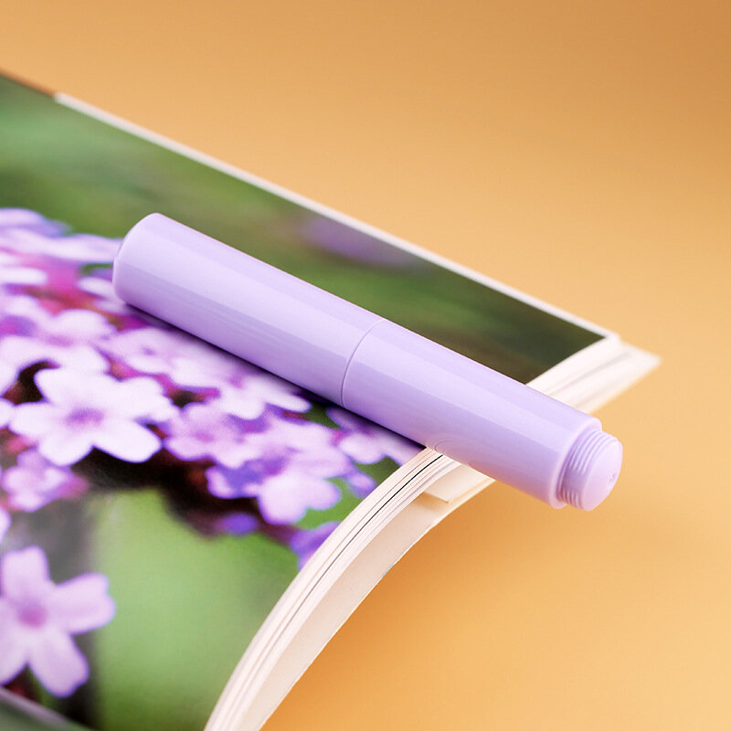 MAJOHN Второе поколение прозрачной ручки с эффектом звездного неба, макарон, мелад, коричневая мини-ручка для кармана