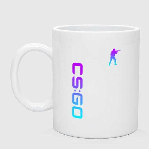 CS GO neon КС Го неон Кружка