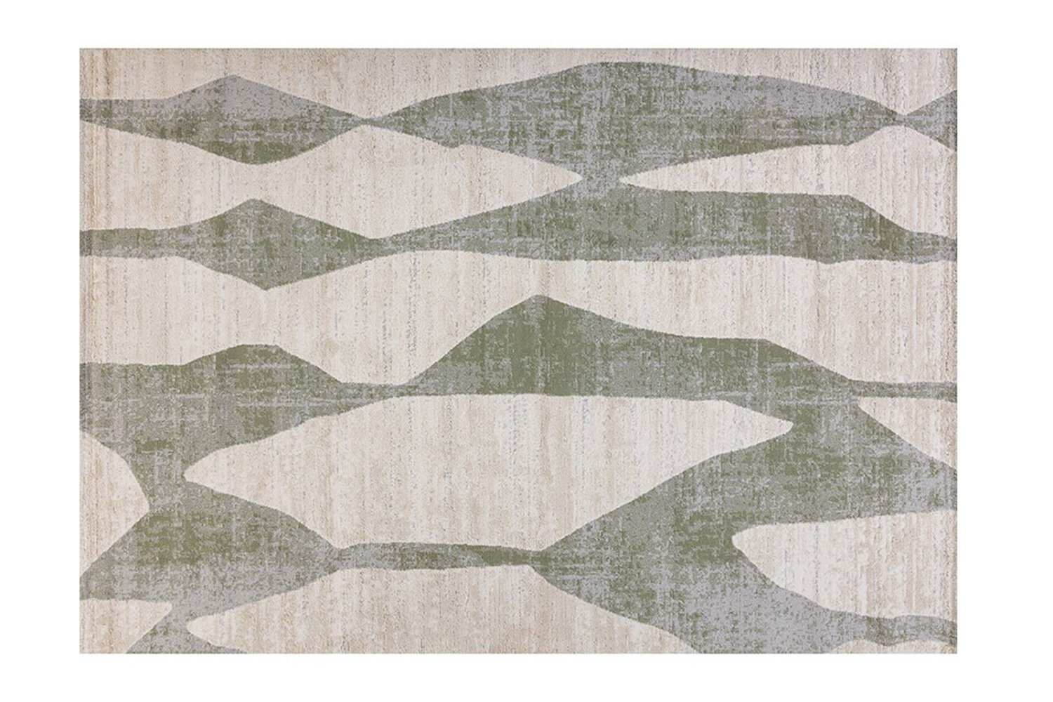 Ковёр на пол CANAN IPLIKCILIK Klass, 160х230 см, прямоугольный, цвет бежевый/зелёный