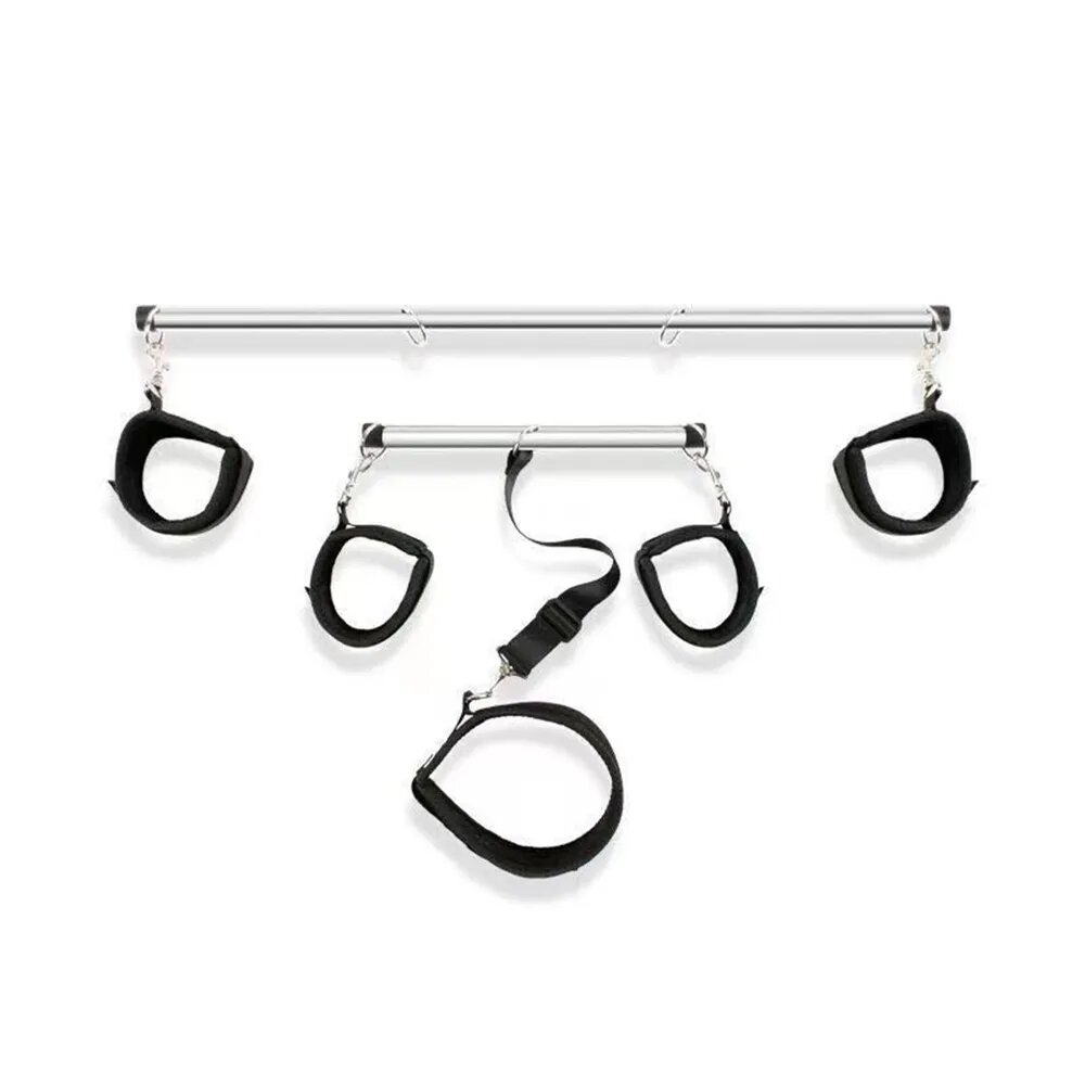 Секс-игрушки Spreader Bar с фиксатором для запястья, лодыжки, шеи и воротника
