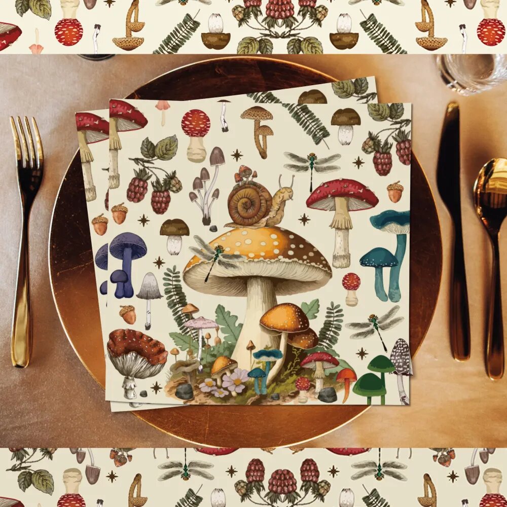 Бумажные салфетки, 20 шт.