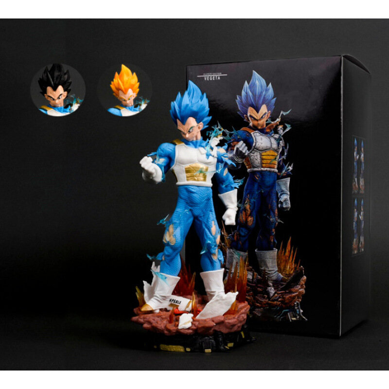 Фигурка Вегеты из Dragon Ball Super Saiyan LX с тремя головами, аниме-фигурка, статуэтка, украшение, подарок.
