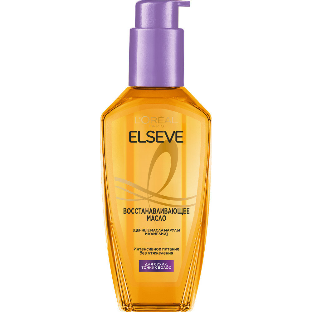 Масло для сухих и тонких волос L'Oreal Paris Elseve Восстанавливающее, 100 мл