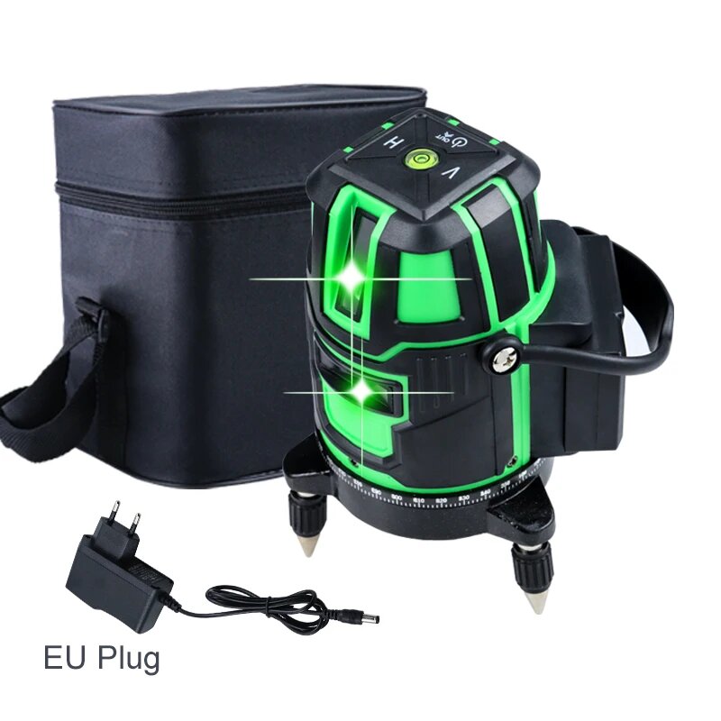 Лазерный уровень JUNEFOR 2 линии, EU Plug