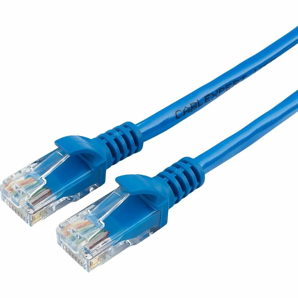 Патч-корд UTP Cablexpert PP10-1.5M/B кат.5e, 1.5м, литой, (синий), 1114326