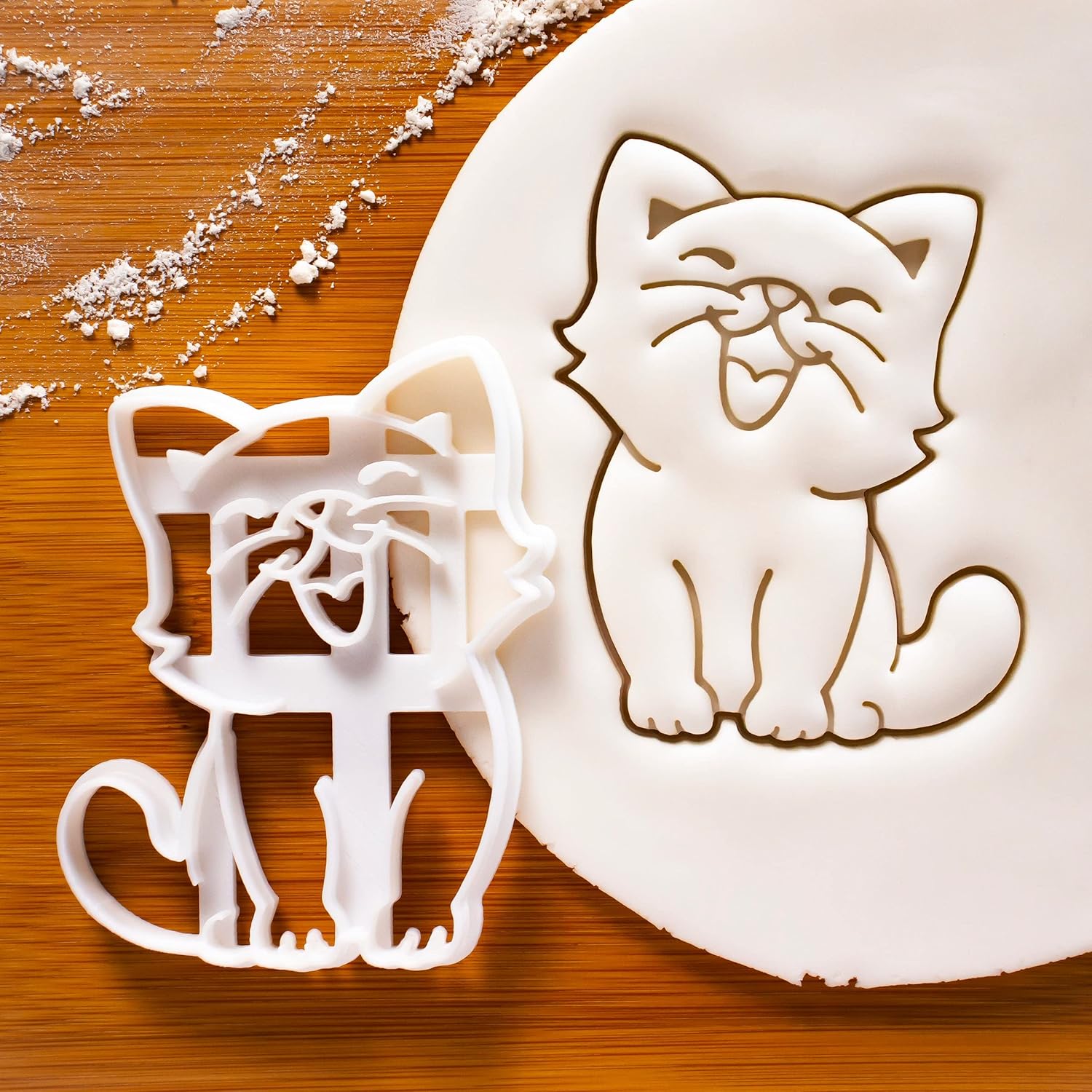 Форма для выпечки в виде печенья с котом (Happy Kitten), 1 шт.