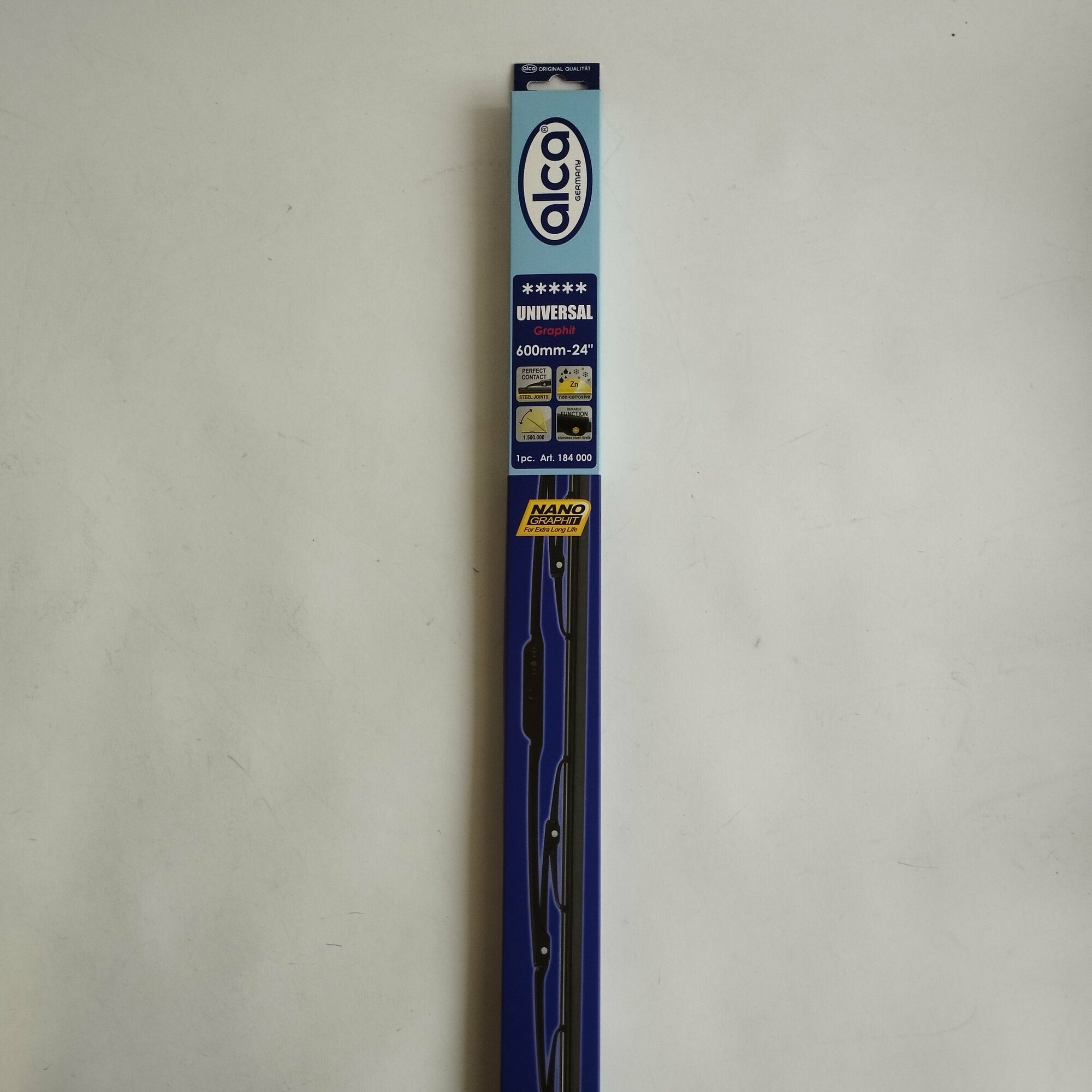 Щетка стеклоочистителя каркасная ALCA Universal Graphit 24" 600 мм, 1 шт.