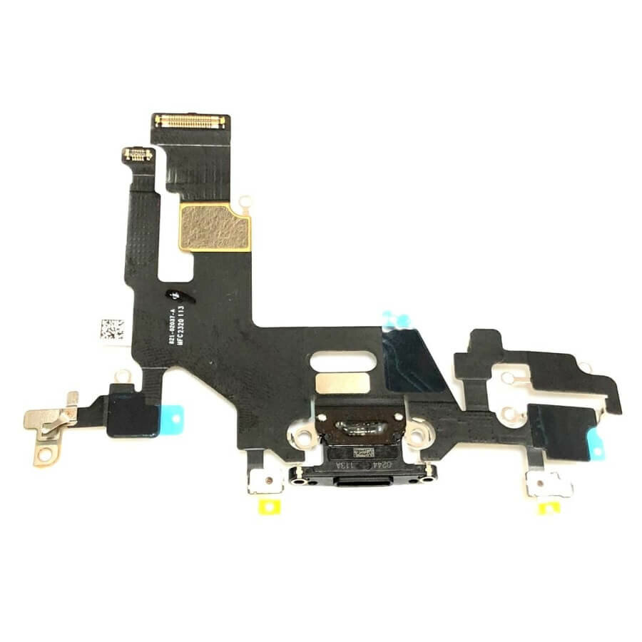 Нижний шлейф для iPhone 11 (Original) с разъемом зарядки и микрофонами Красный