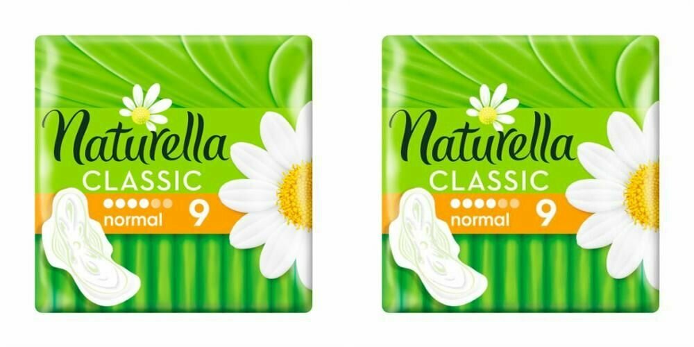 NATURELLA Прокладки гигиенические Classic Normal Ромашка 9 шт. 2 уп