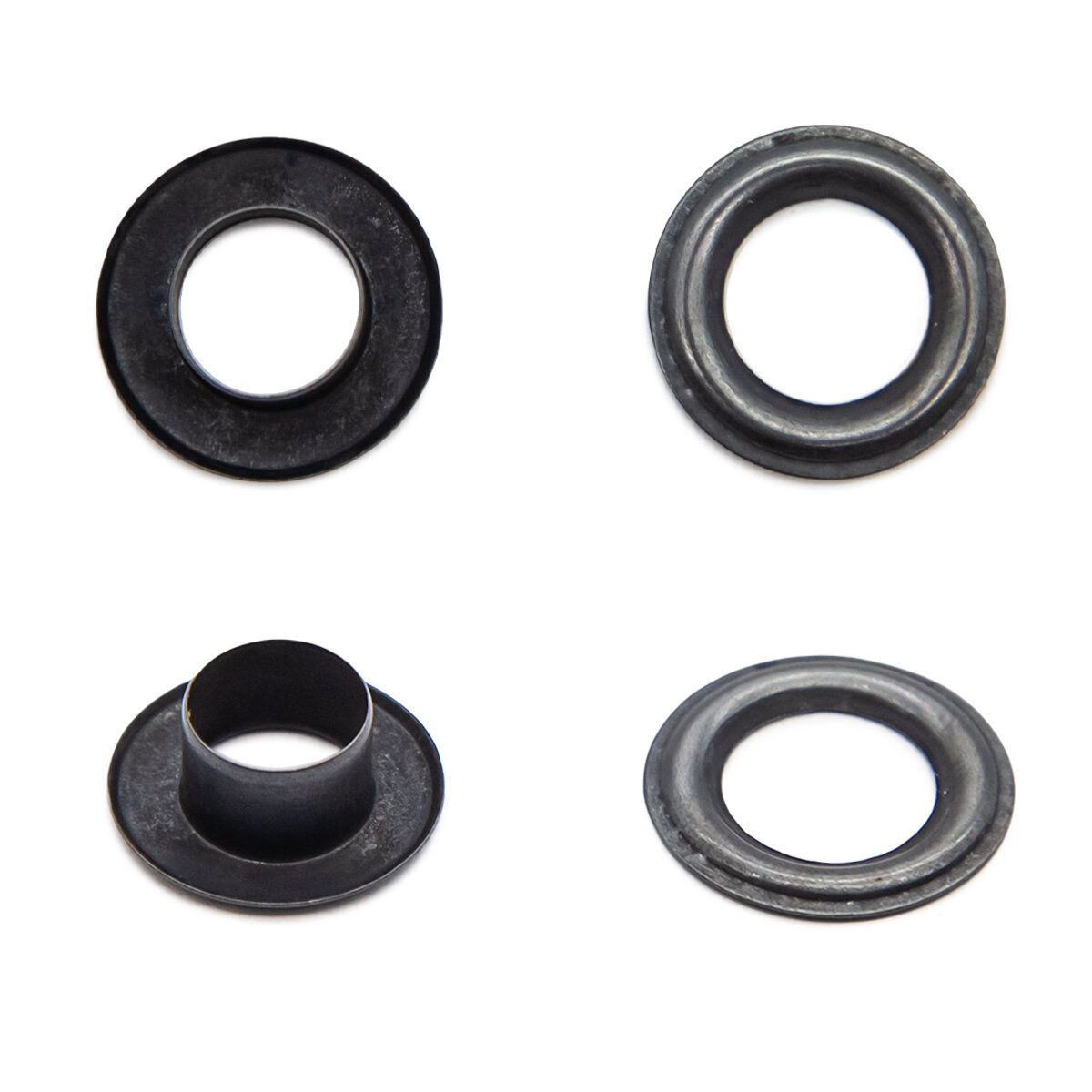 Люверсы для одежды и обуви плоские 8 мм BIG, 64704, металл (черненый), 50 шт