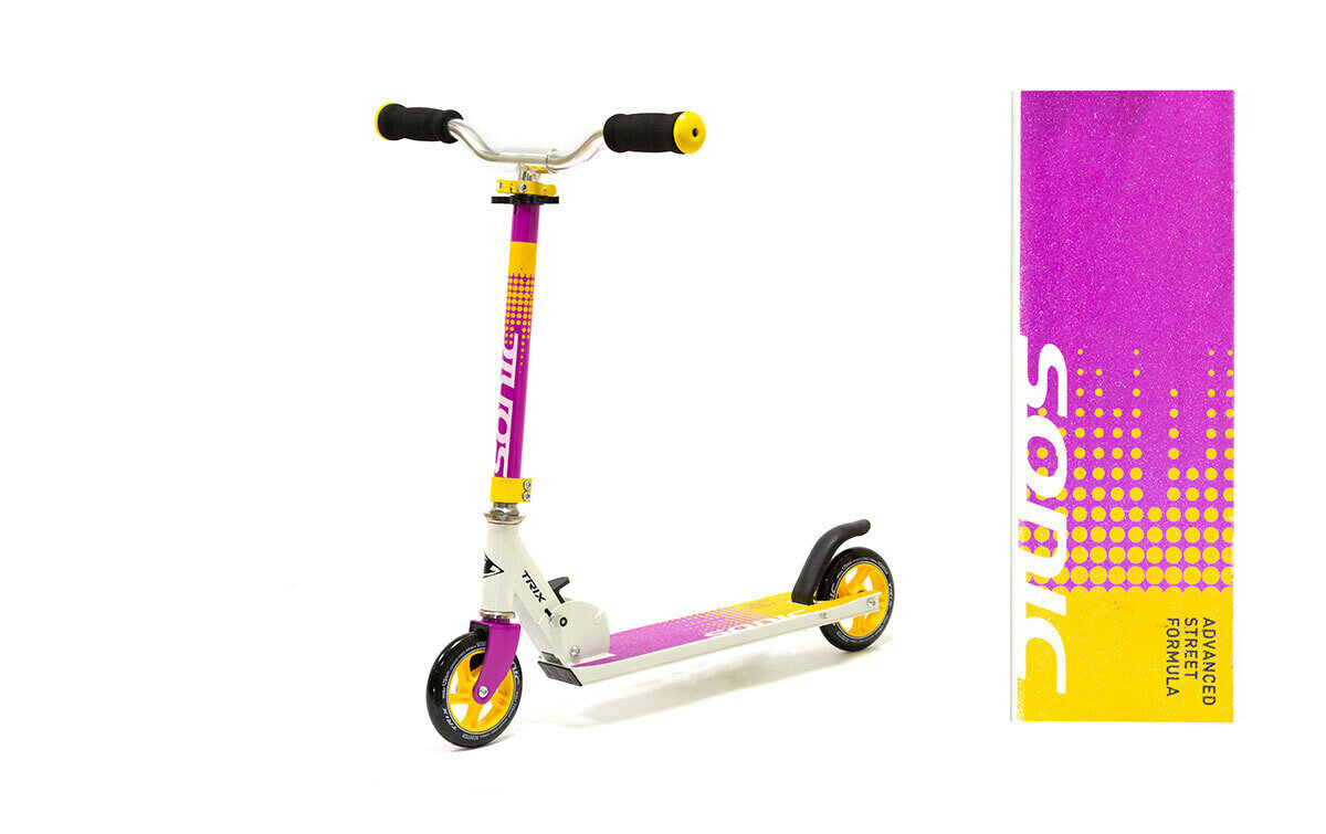 Самокат детский двухколесный TRIX SONIC 125мм х 2, бело-розовый