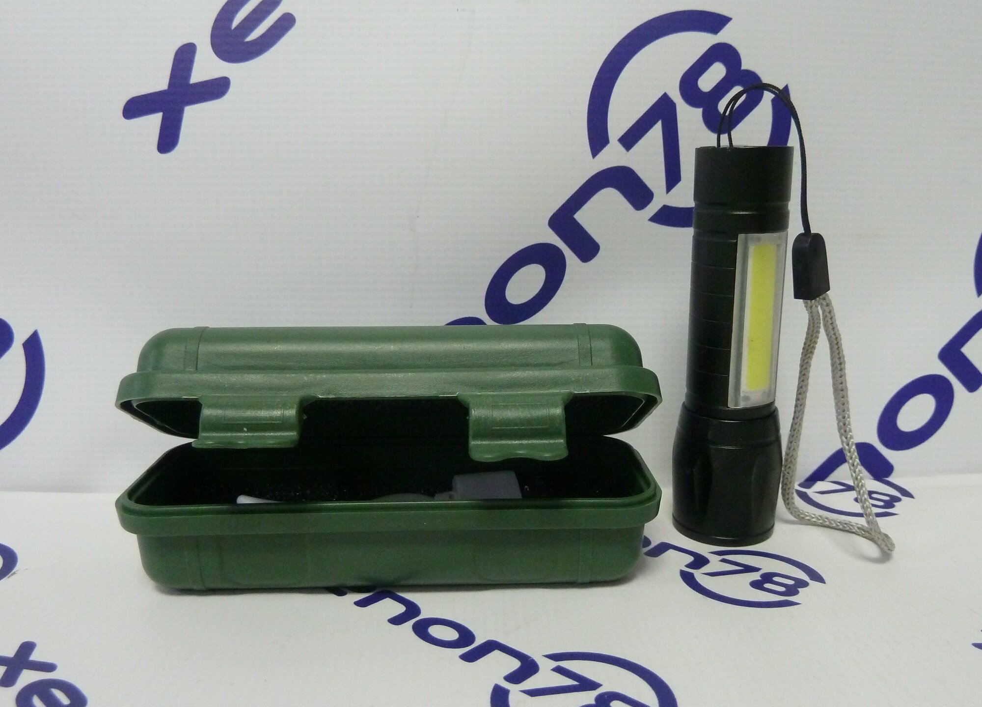 Cветодиодный, миниатюрный фонарик YYC-535-T6 (USB, встроенный аккумулятор) - 1 шт