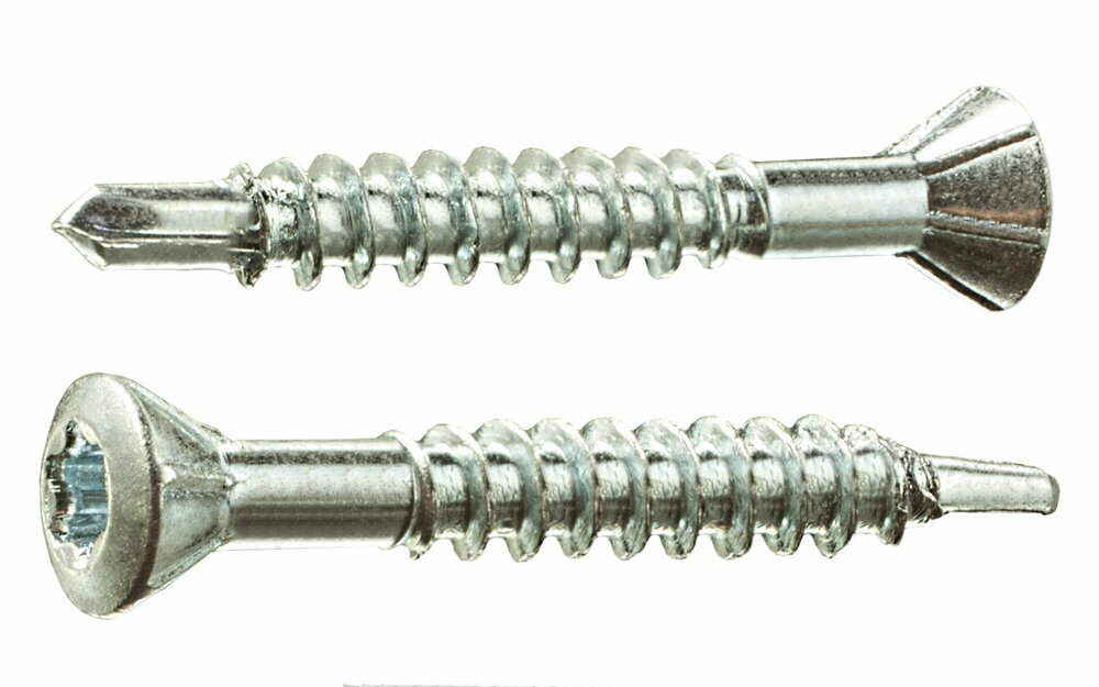 Саморез для массивной доски и паркета Rusconnect 3,2х25 мм белый (250 шт.) + бита TX10*25 мм