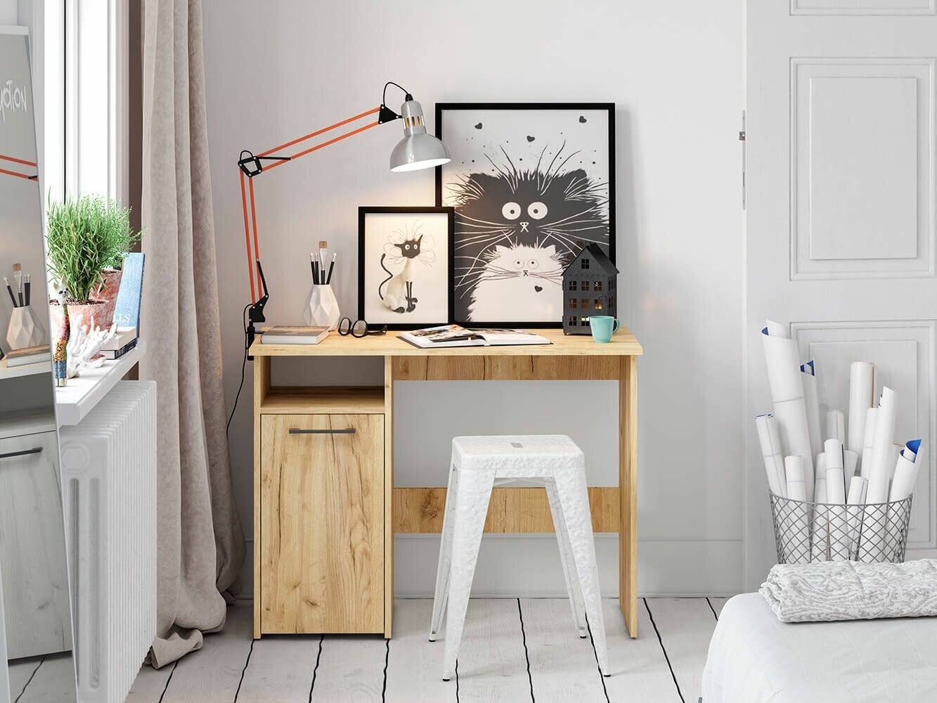 Стол Фронда-10, Дуб крафт золотой