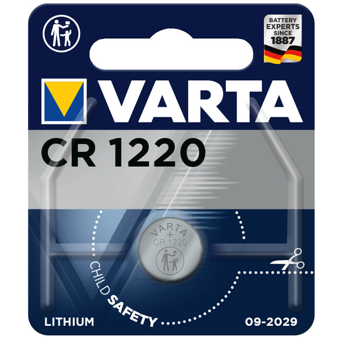 Батарейка литиевая VARTA CR1220 дисковая 3В