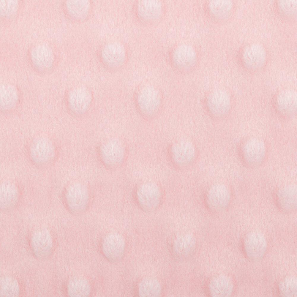 Ткань для игрушек, плюш "PEPPY" PEVD, 48x48см, 309г/кв. м, 100% полиэстер 30 св. розовый