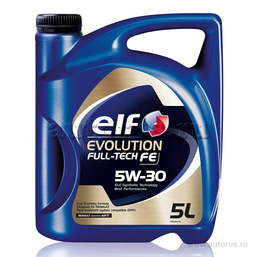 Масло моторное elf evolution fulltech fe 5w-30 синтетическое 5 л 194908