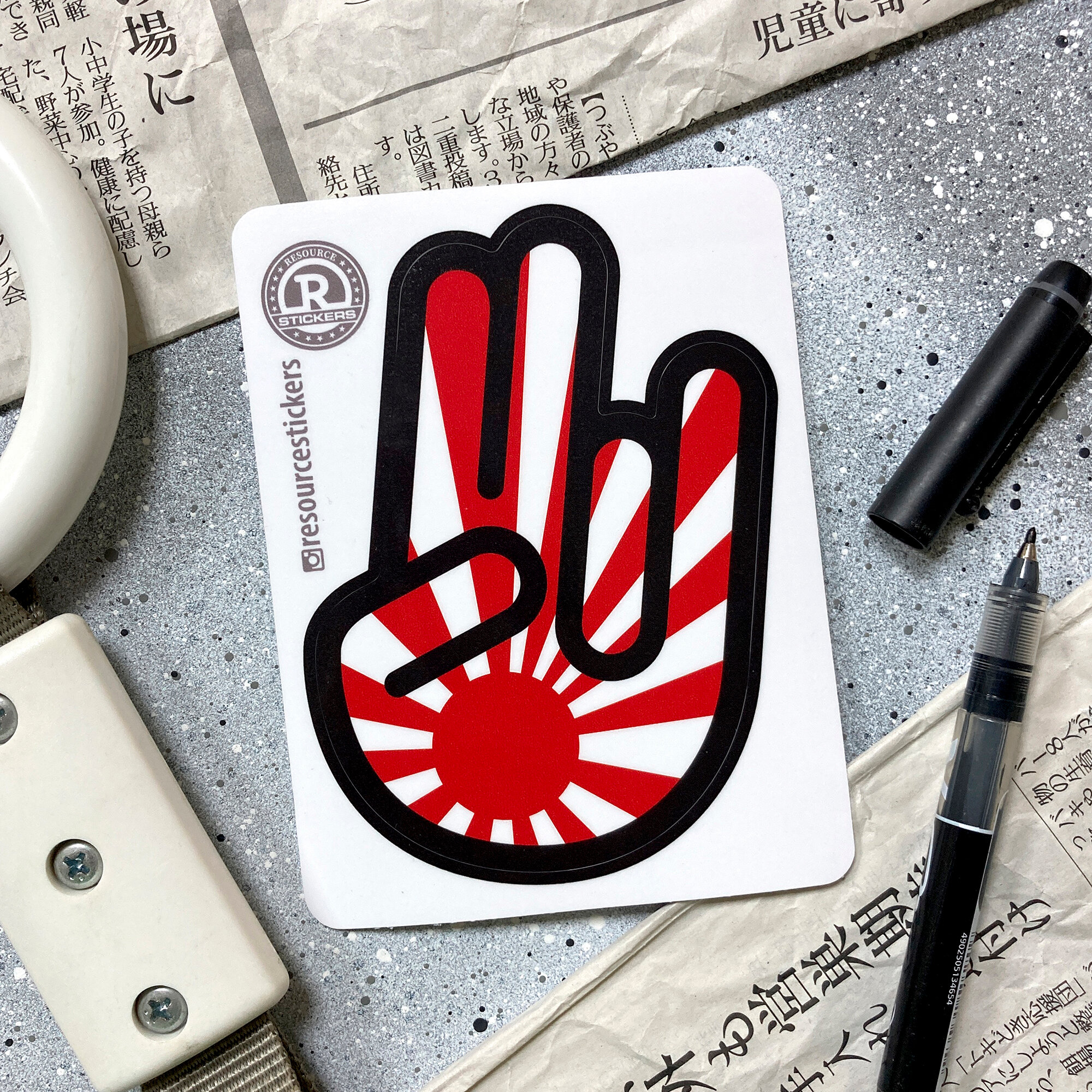 Наклейка на авто JDM рука, 11,5х9,5см