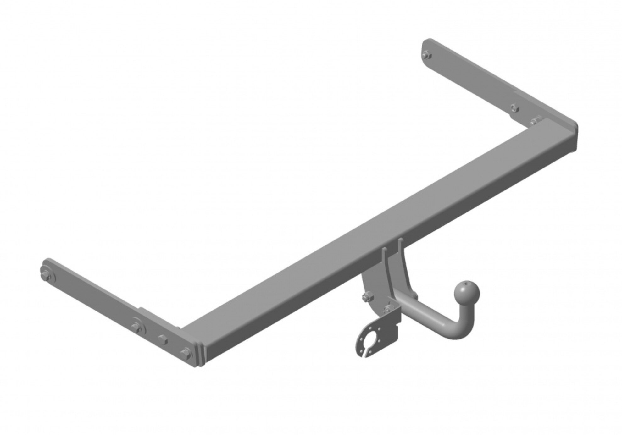 Фаркоп AvtoS для VOLKSWAGEN TIGUAN (2007-2015) с универсальной электрикой Smart(блок) и сертификатом в комплекте, арт.(VW 23+smart)