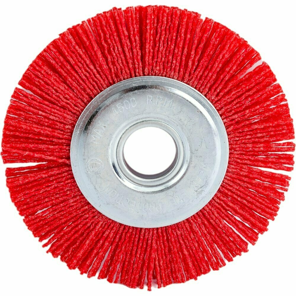 Щетка-крацовка дисковая, полимерная проволока, 125 мм GROSSMEISTER 021178001