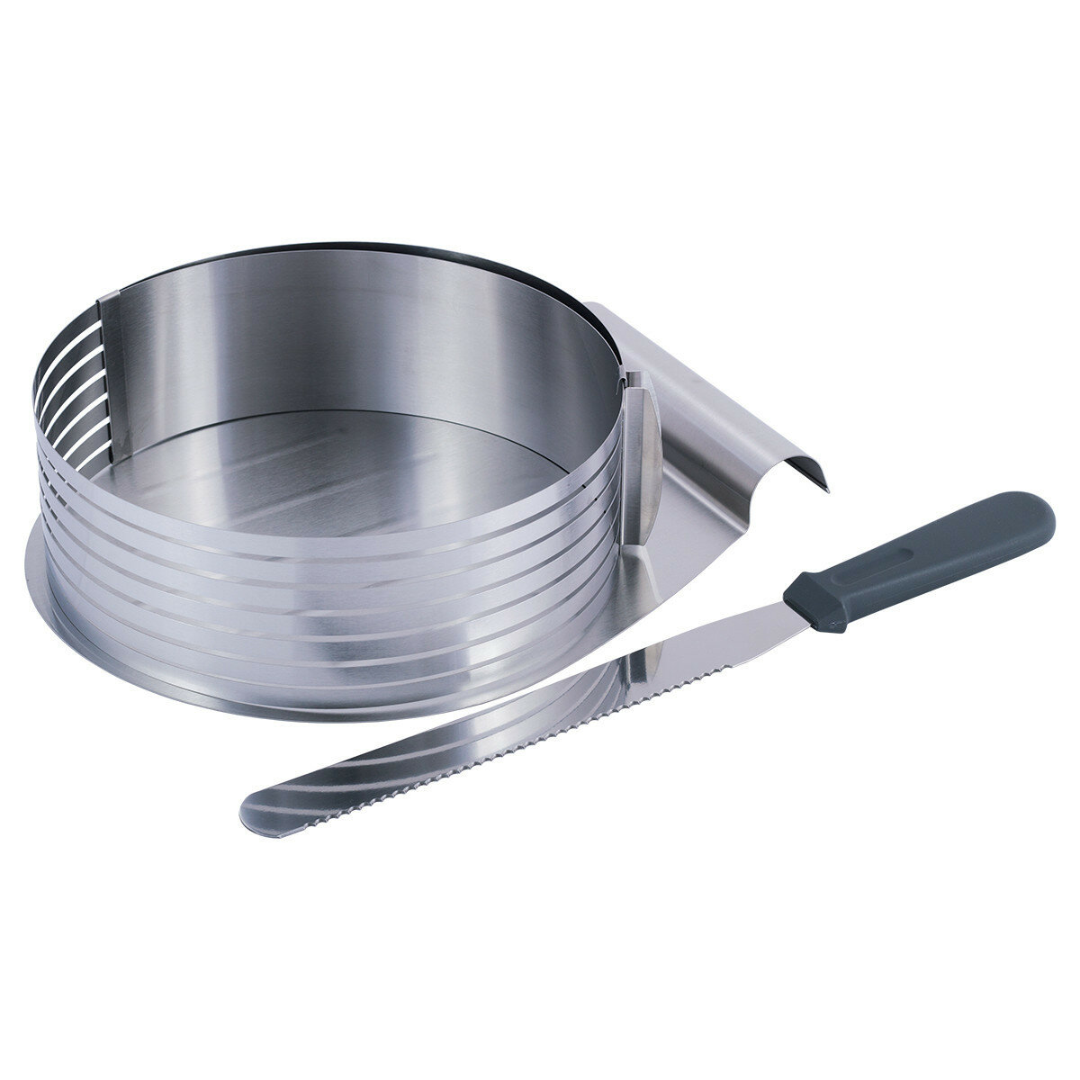 Набор для нарезки выпечки Kamille KM-8830 (серебристый)