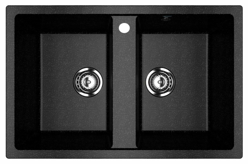 Кухонная мойка Ulgran U-608/черный (U-608-308)
