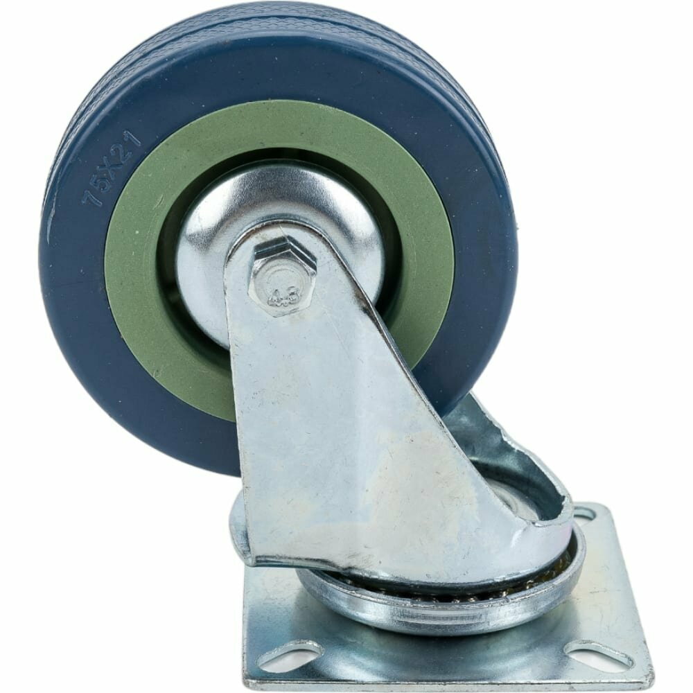 Колесо серая резина поворотное SCG93 75 мм MFK-TORG 3053075