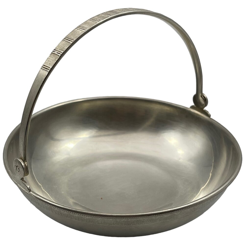 Конфетница - корзинка с ручкой, мельхиор, 1953 г, МЮ3, Москва, СССР